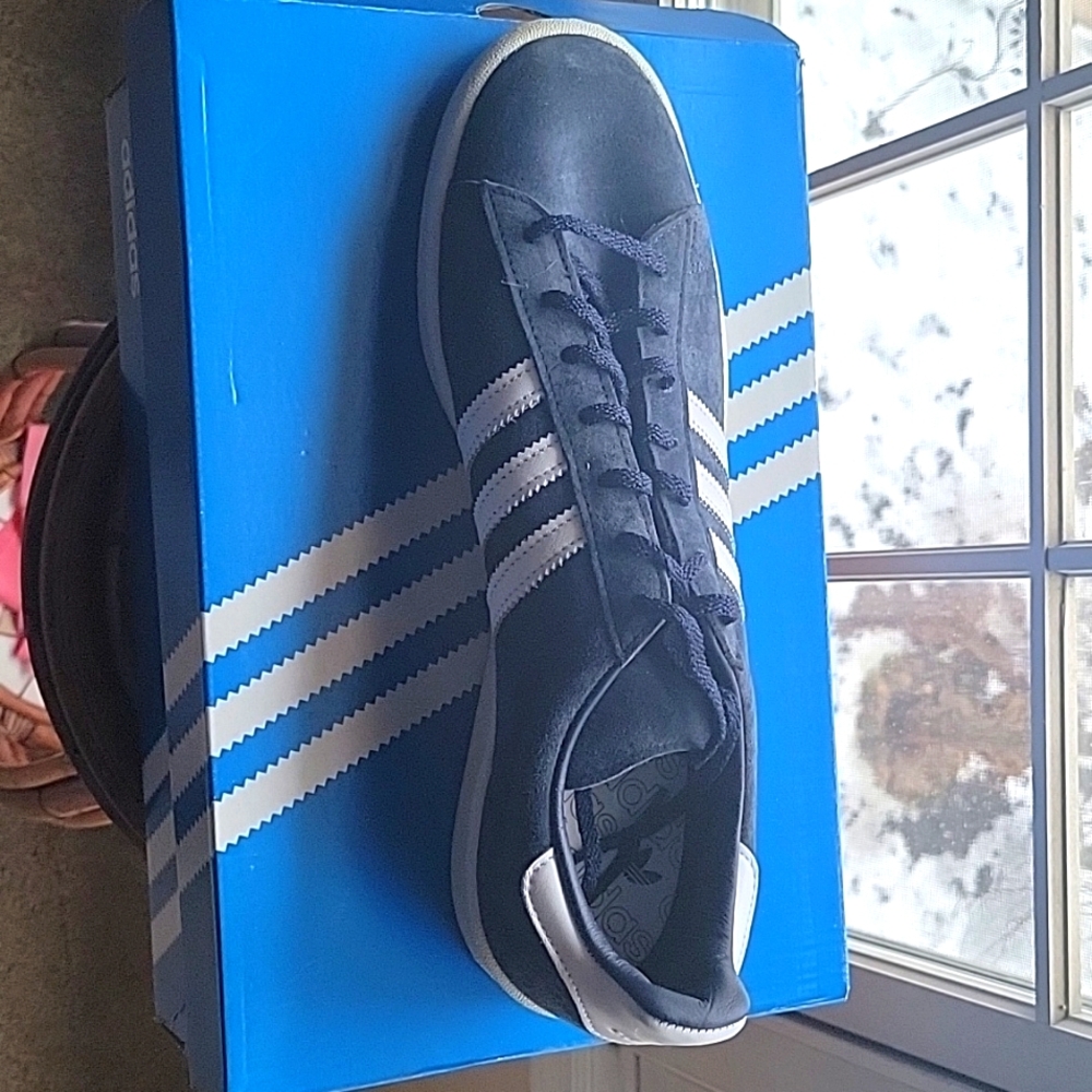 Adidas Blue Suade Campus 80s Sneakers - Gem